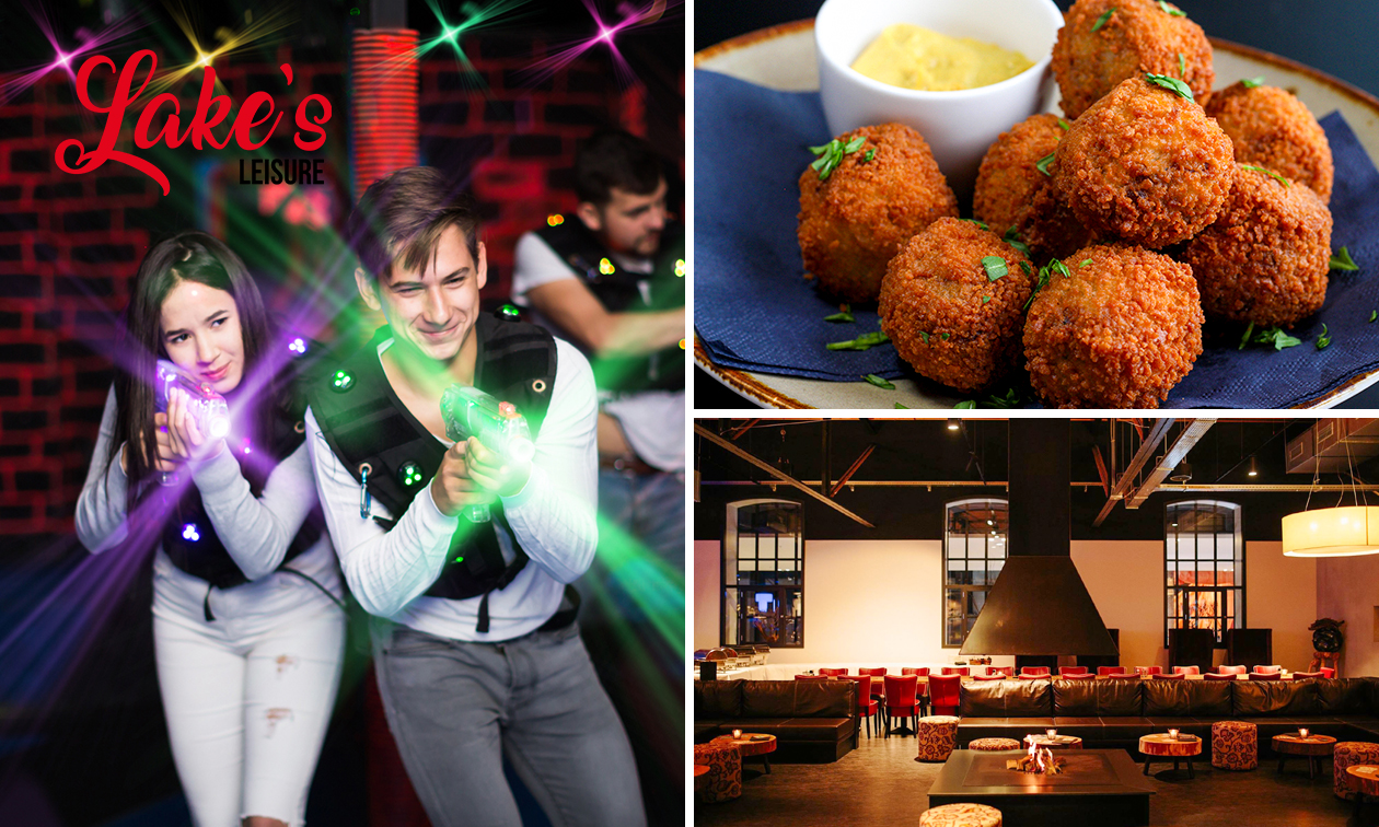 Lake's Leisure / Bowling & Resto-Lounge Bergen op Zoom, 2 sessies lasergamen + borrelhapjes of ...